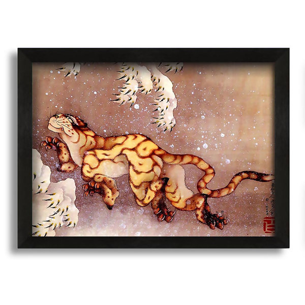 Classicliving Hokusai Tiger In The Snow Framed Print By Katsushika Hokusai Picture Frame